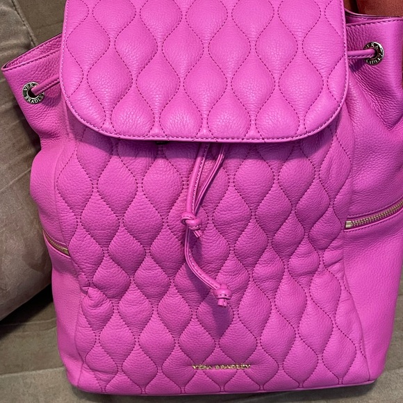 Vera Bradley | Bags | Vera Bradley Backpack Hot Pink With Drawstring ...